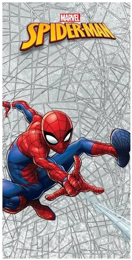 Bavlněná plážová osuška Spiderman - motiv Pavučina - 100% bavlna - 70 x 140 cm