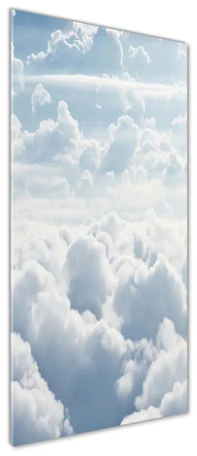 Wallmuralia Foto obraz skleněný svislý Let nad mraky 50x125 cm