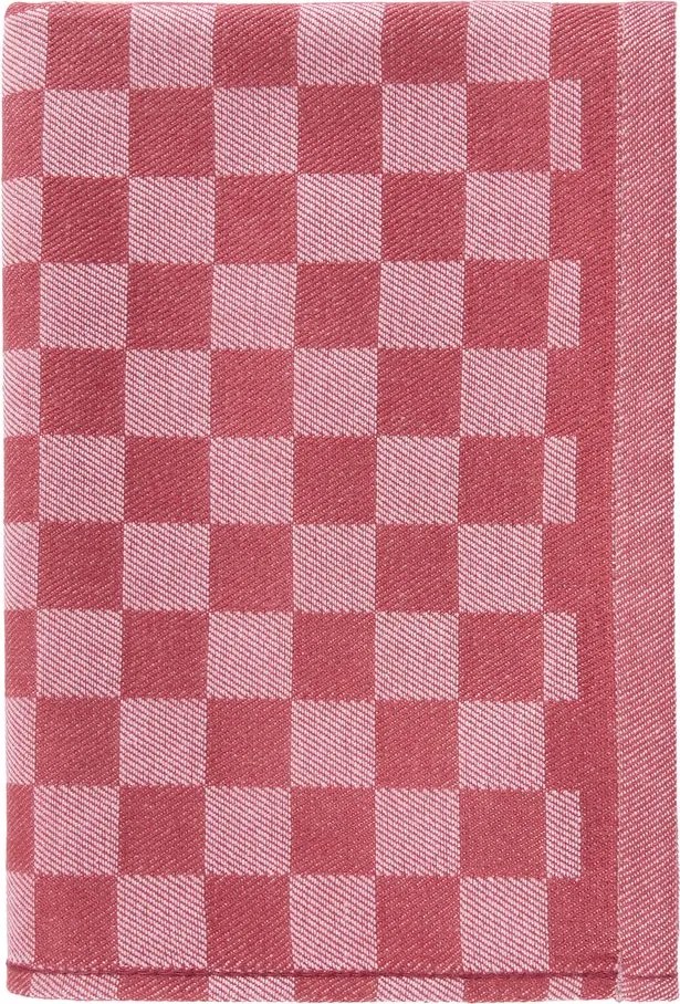CHECKER STYLE Utěrka - červená