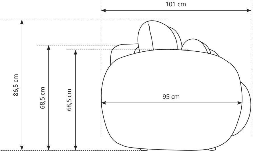 Pohovka OLIO Vyberte barvu látky: castel 75