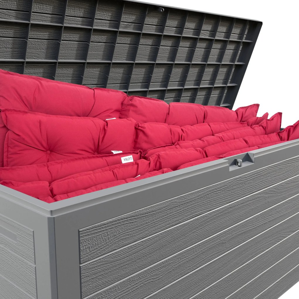 Zahradní úložný box Mosley 280 L šedý