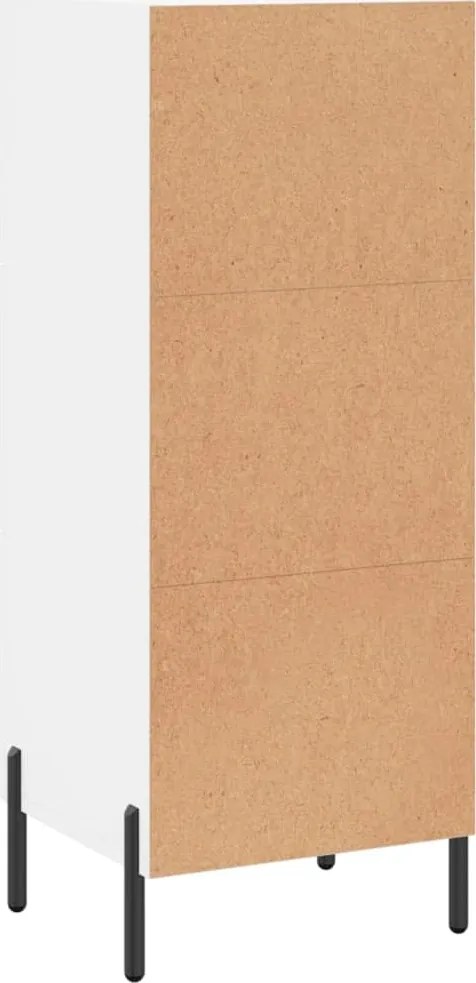 vidaXL Příborník 34,5 x 34 x 90 cm kompozitní dřevo [828612] Barva: bílá s vysokým leskem