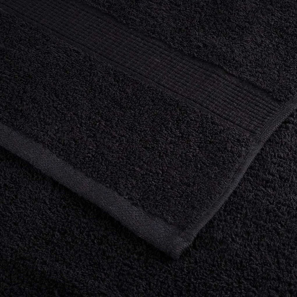Premium ručníky SOLUND 2 ks černé 100 x 200 cm 600 g/m² 137437