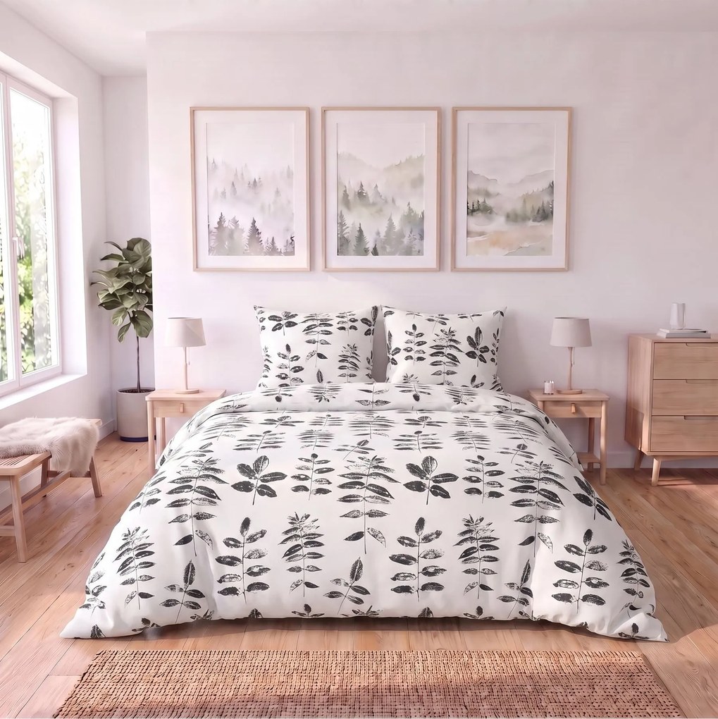 Bavlněné povlečení NORDIC COLLECTION TYRA - 1x 240/200, 2x 70/90cm