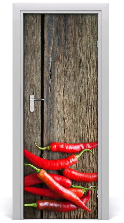 Fototapeta na dveře samolepící chilli 95x205 cm