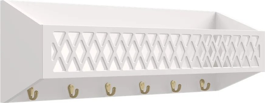 Bílý nástěnný dětský věšák 75x25 cm Harlequin – Cam Cam Copenhagen