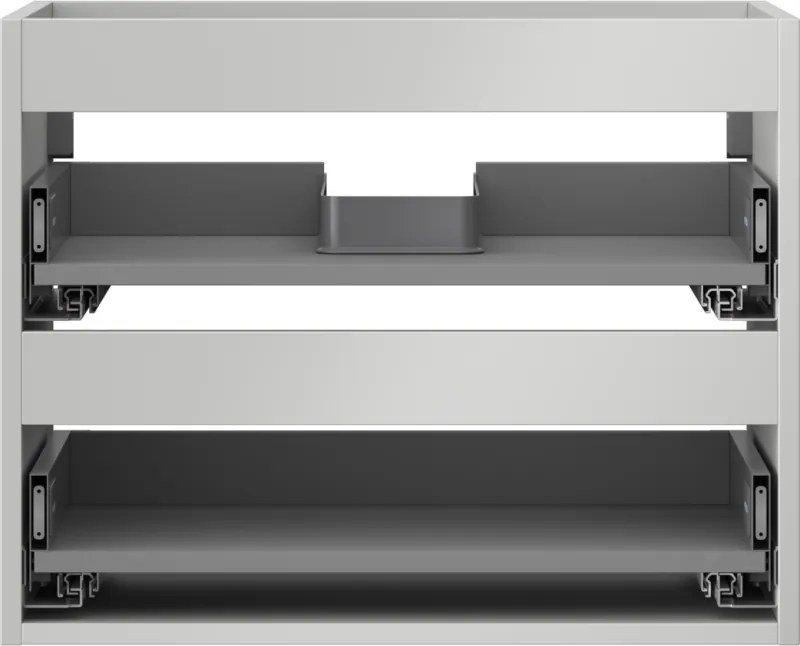 Mexen Box-A, závěsná skříňka 60 cm, 2 zásuvky, matná šedá, 91AX0-0600-470-2-62
