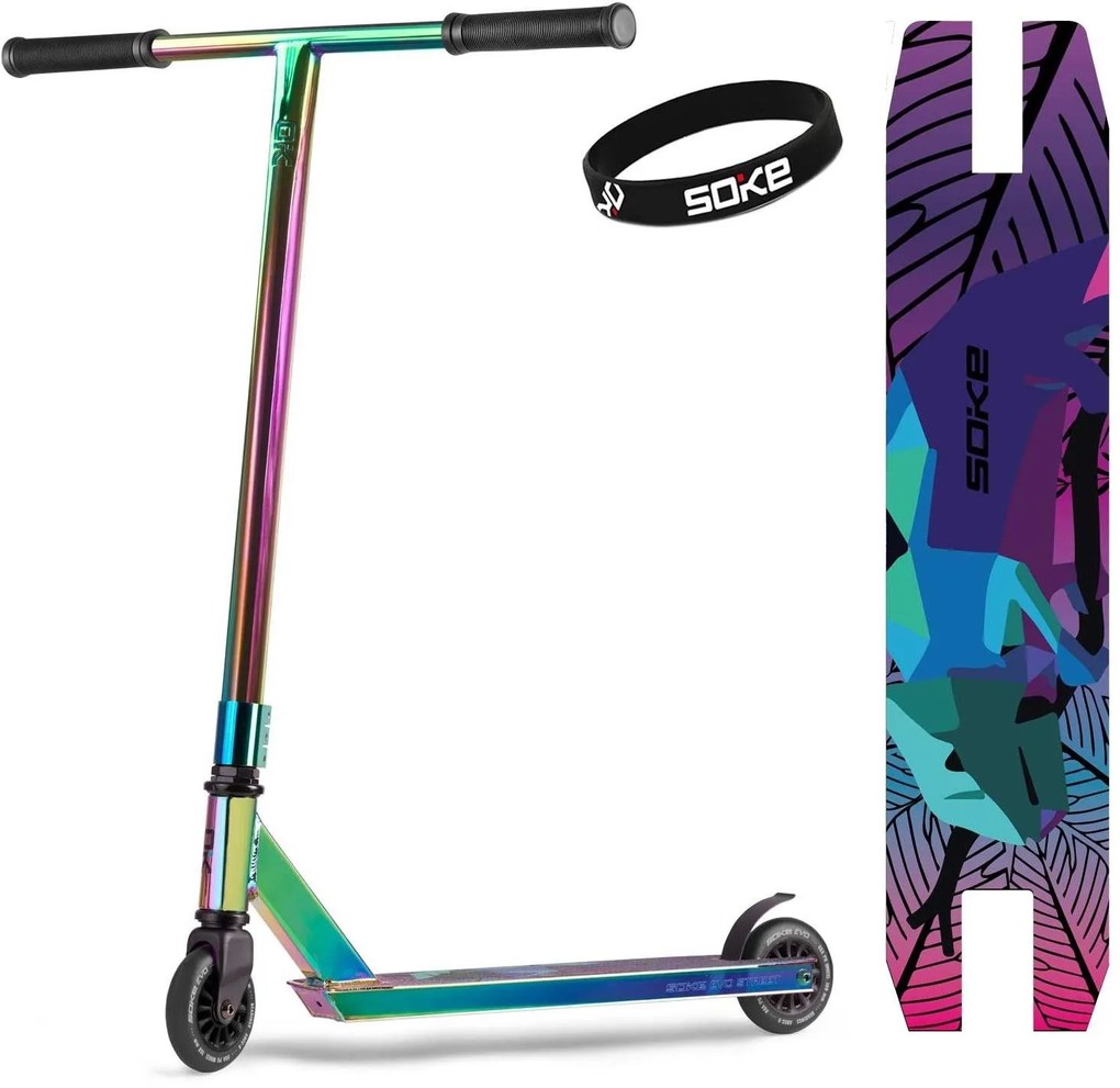 Koloběžka soke evo street neochrome performance scooter