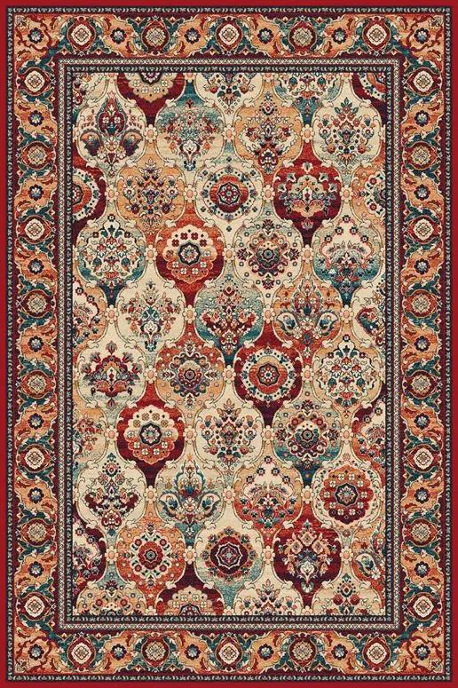 Kusový koberec vlněný Agnella Isfahan Forenza Bordó Červený Rozměr: 240x340 cm