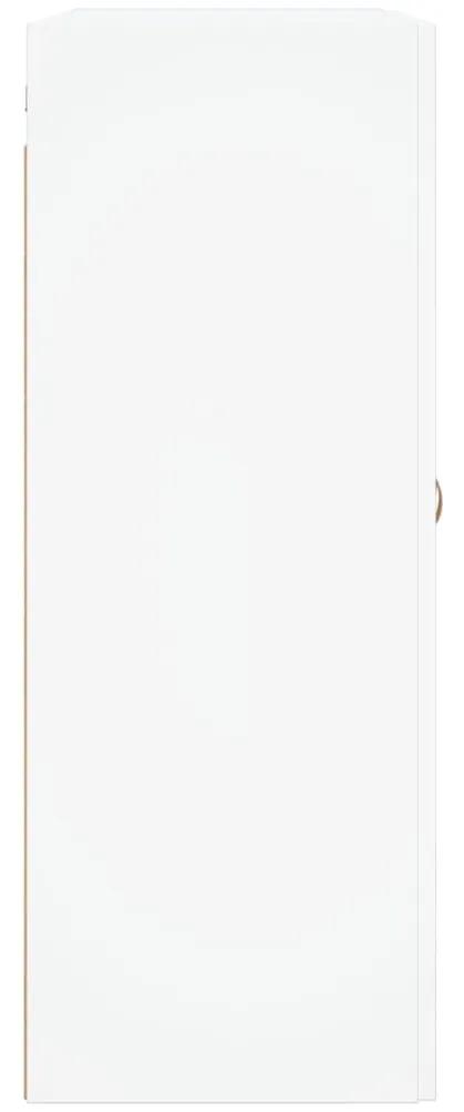 Nástěnné skříňky 2 ks bílé kompozitní dřevo,  3197993