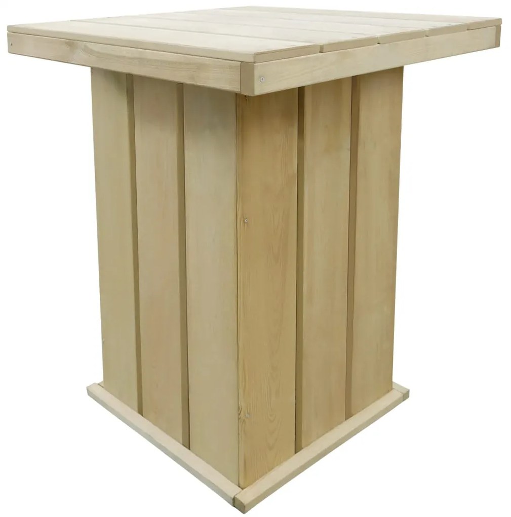 Venkovní barový stůl z FSC impregnované borovice | 75x75x110 cm
