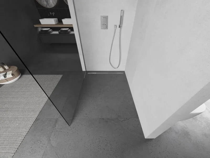 Mexen Kioto L, sprchová zástěna Walk-In 60 x 200 cm, 8mm čiré sklo, chromový profil, 800-060-103-01-00