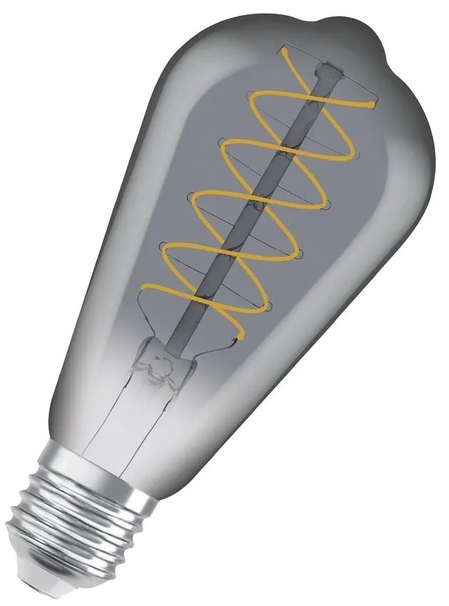 2 ks kouřová LED stmívatelná žárovka E27 VINTAGE, teplá bílá