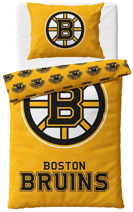 Hokejové povlečení nhl boston bruins shields velikost: 140x200 + 70x90 cm