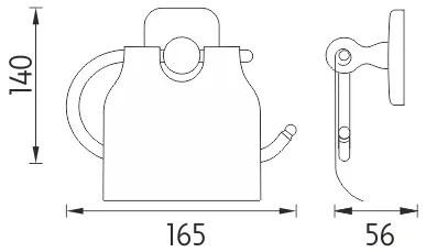 Nimco Držák na toaletní papír SIMONA - SI 7255B-26