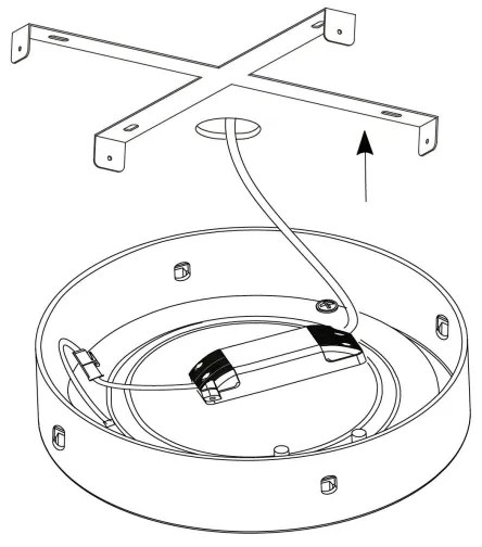 Eglo 97271 - LED Stmívatelné stropní svítidlo FUEVA 1 1xLED/25W/230V 3000K