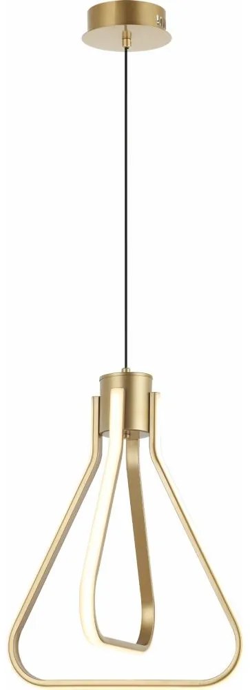 Lamkur LED Lustr na lanku ZING LED/19W/230V zlatá LM-1.279