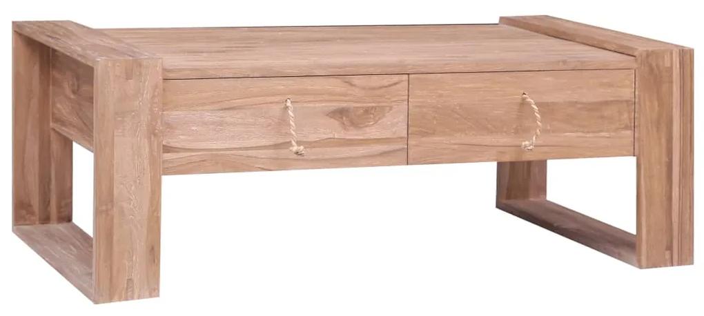 287892 vidaXL Konferenční stolek 110 x 60 x 40 cm masivní teakové dřevo