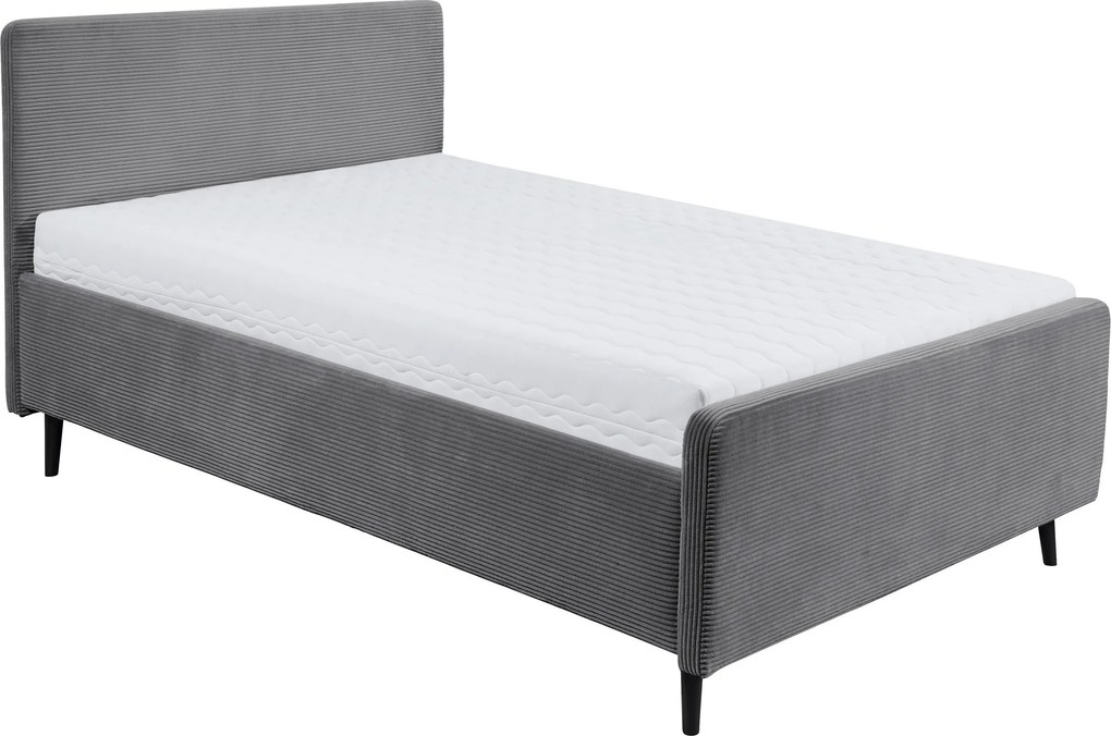 XXXLutz ČALOUNĚNÁ POSTEL, 140/200 cm tmavě šedá MID.YOU - Jednolůžkové postele - 002220052705
