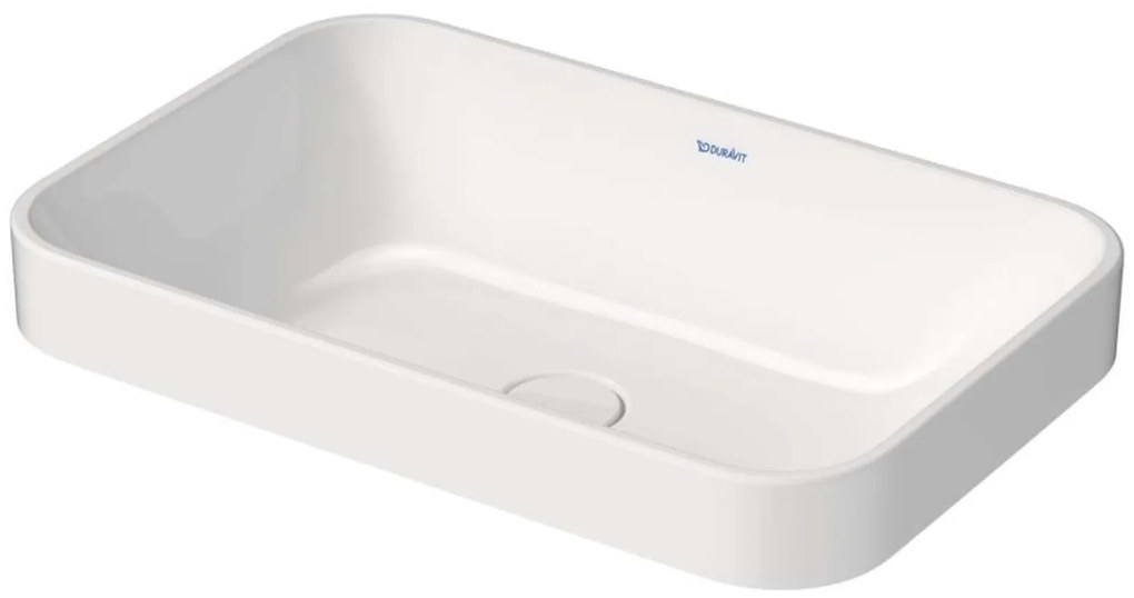 Duravit Happy D.2 Plus - Umyvadlová mísa zápustná 60x40 cm, bez přepadu, bílá 2359600000