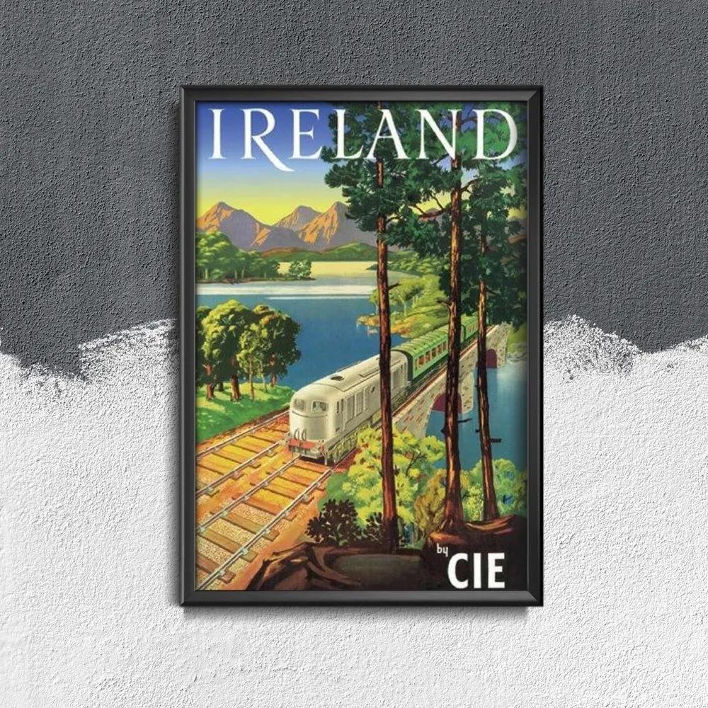Retro plakát Irský vlak
