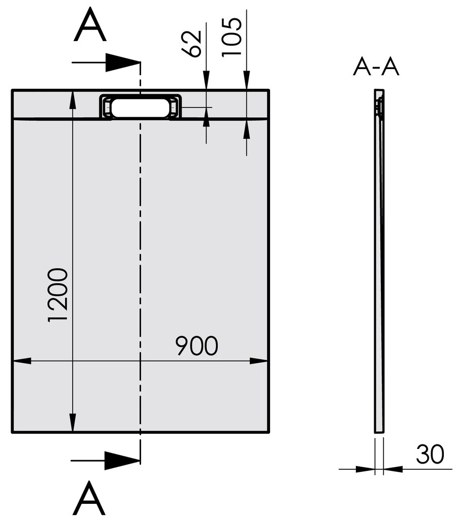 Sapho, KAZUKO sprchová vanička z litého mramoru, obdélník, 120x90cm, bílá