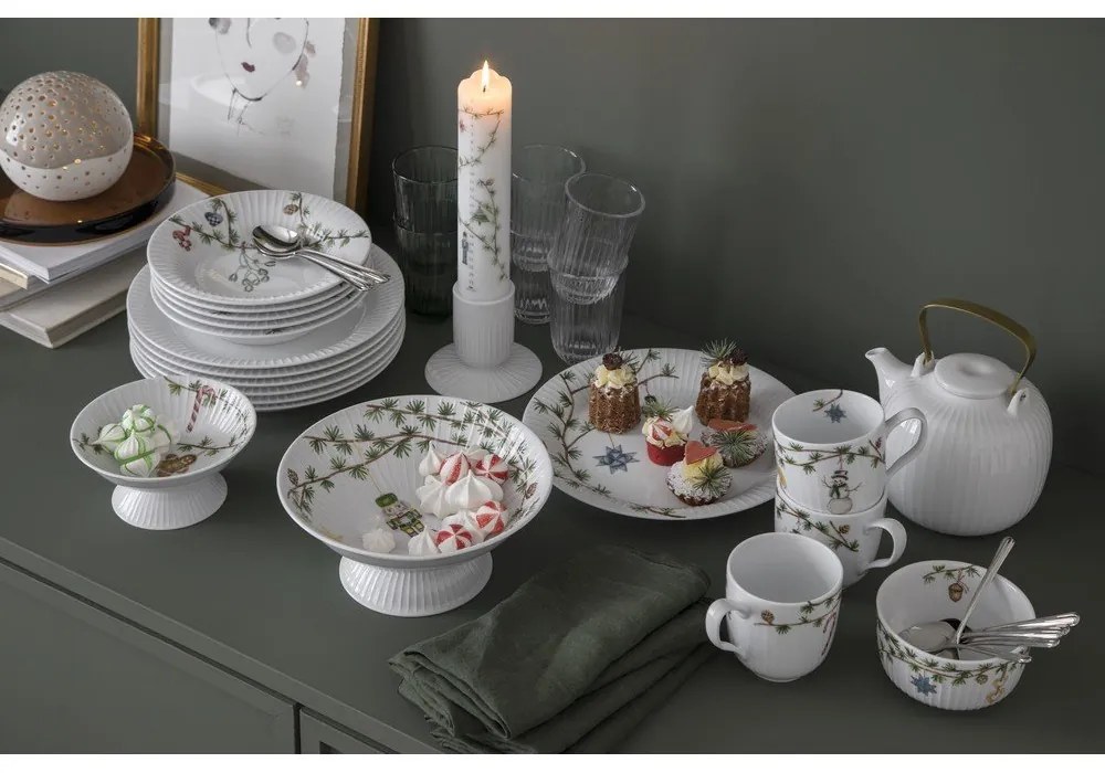 Bílá porcelánová mísa s vánočním motivem ø 16 cm Hammershøi Christmas – Kähler Design