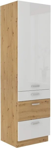 Kuchyňská skříň Artisan 60 DKS-210 3S 1F Barva dvířek bílá lesk