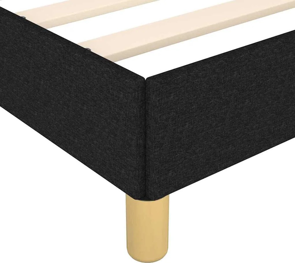 Rám postele s boxspringem černý 160 x 200 cm textil 3120971