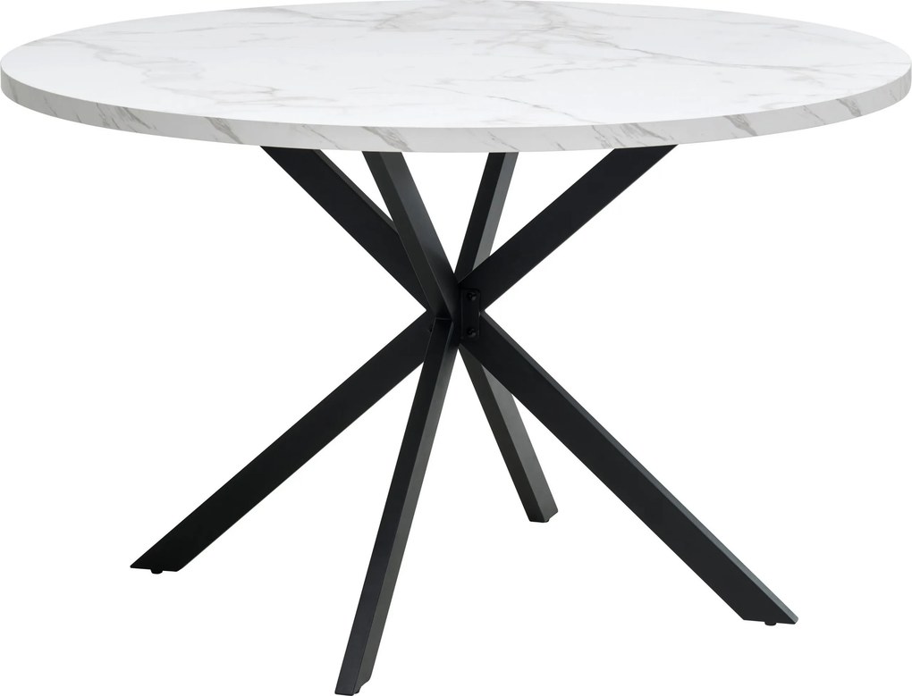 XXXLutz JÍDELNÍ STŮL, černá, bílá, 120/120/75 cm MID.YOU - Jídelní stoly - 002798022802