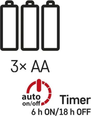 Vánoční osvětlení EMOS D3FW01 100LED nano řetěz stříbrná 2,4m teplá bílá s časovačem
