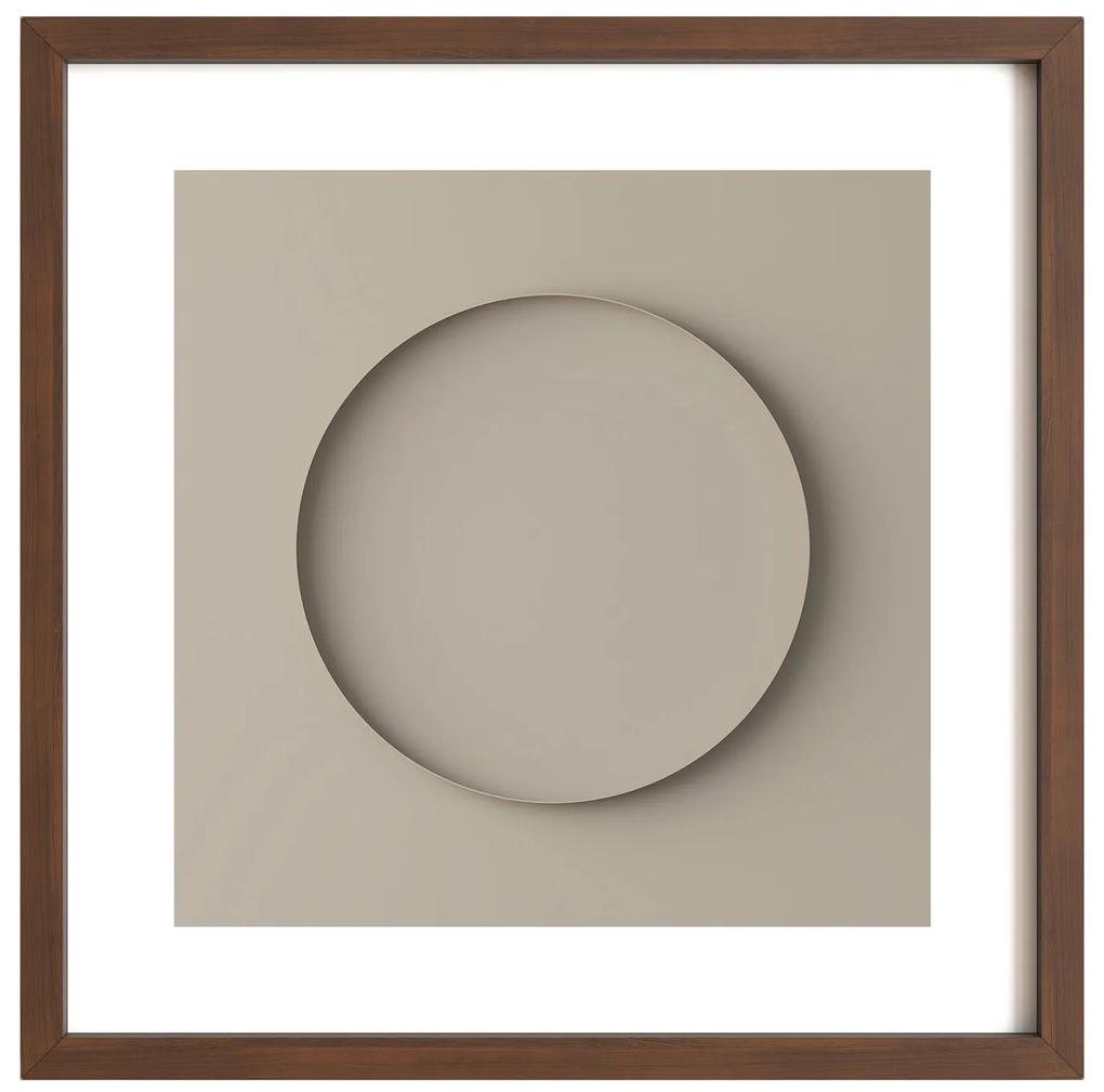 Idealform Poster no. 2 Circle shadow Barva: Terracotta, S textem: S textem