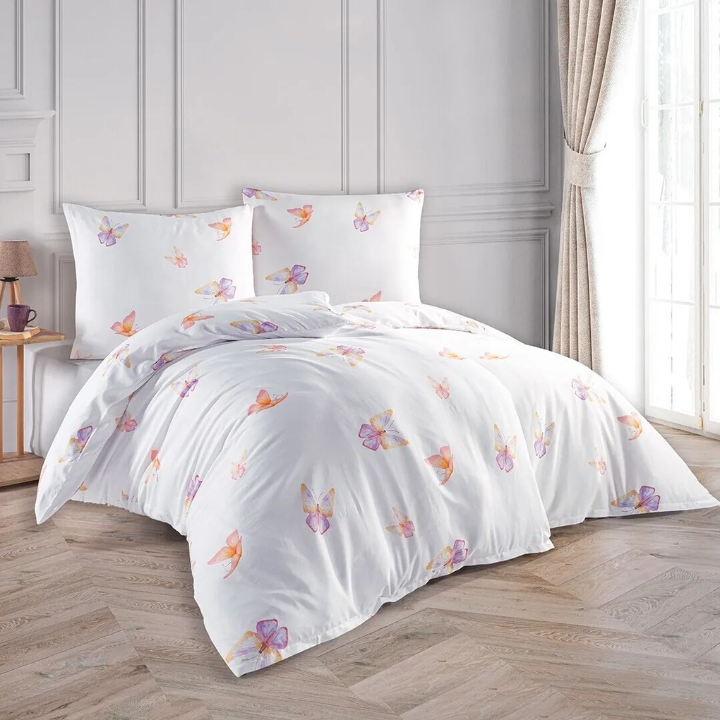 BedTex Saténové povlečení Flutter, 135 x 200 cm, 80 x 80 cm, 135 x 200 cm, 80 x 80 cm
