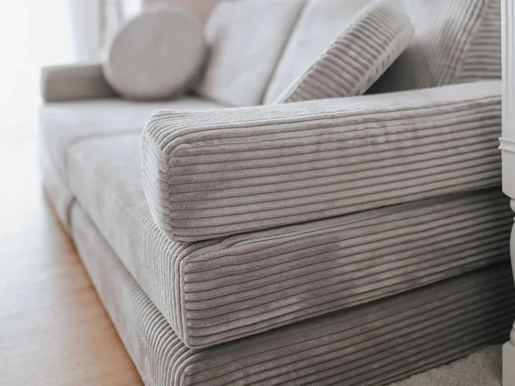 Velký multifunkční skládací bunkr z manšestru SOFA PURE Zvolte barvu: Tmavě modrá