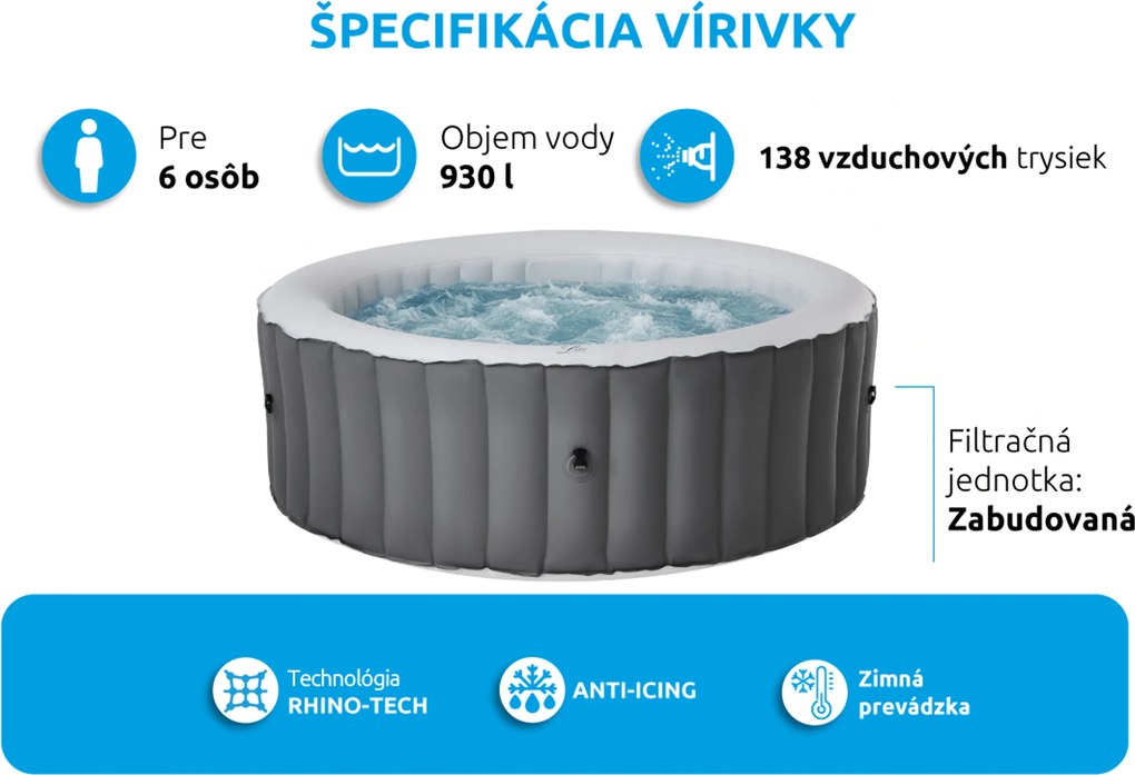 Mspa | Vířivý bazén MSPA Pebble LR062-GR | 11400314