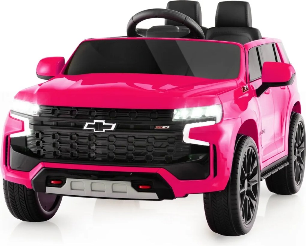 Costway Dětské elektrické auto Chevrolet s 2,4 G dálkovým ovládáním a – růžový