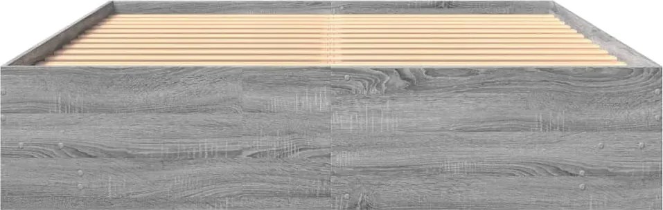Rám postele šedý sonoma 150 x 200 cm kompozitní dřevo 3295651