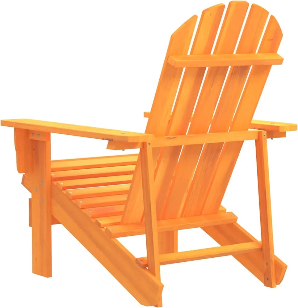 Zahradní židle Adirondack masivní jedlové dřevo oranžová 315878
