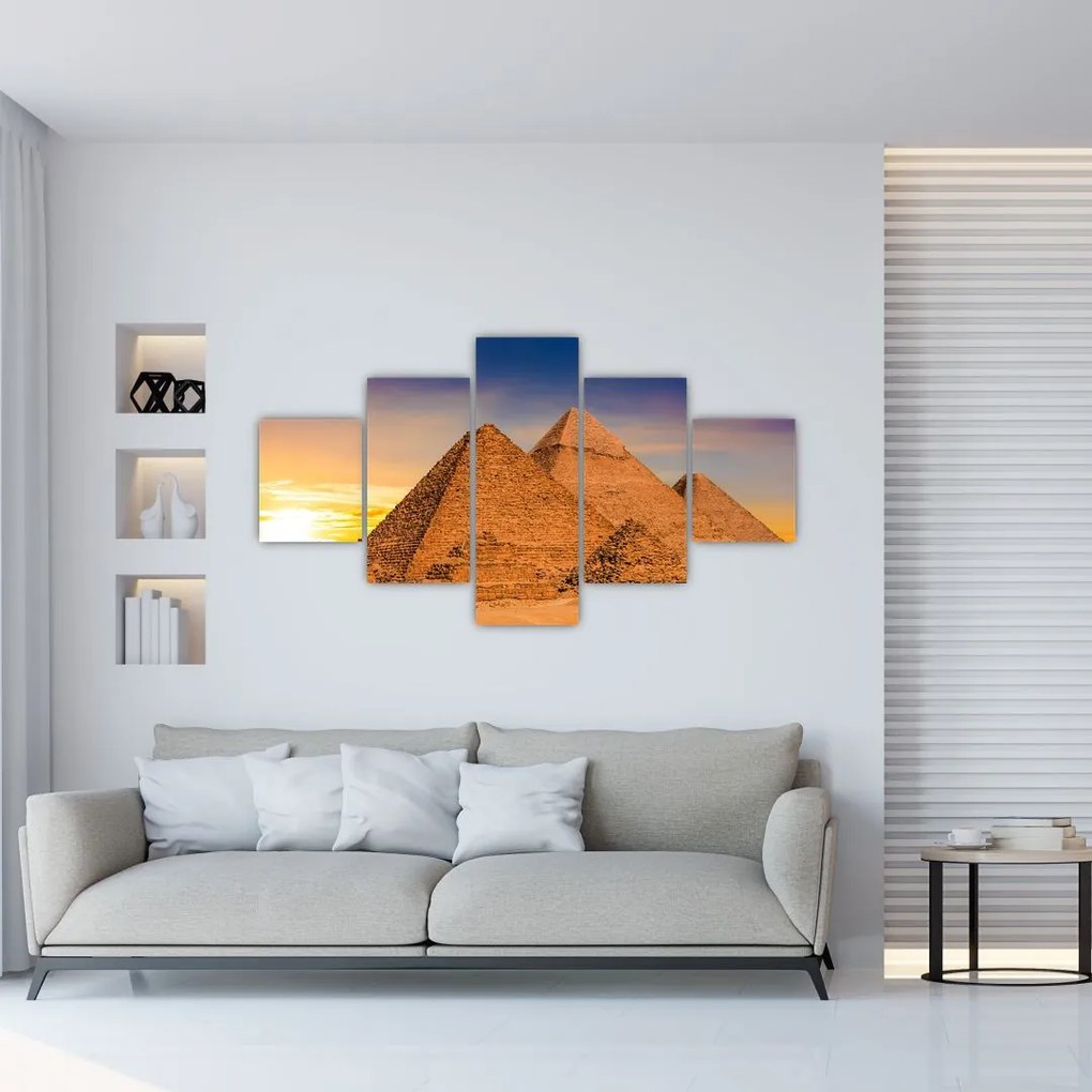 Obraz - Egyptské pyramidy (125x70 cm)