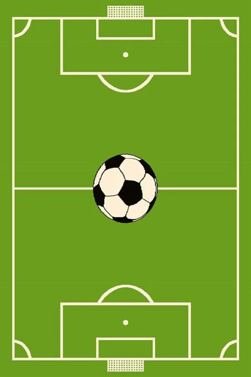 Dětský kusový koberec Agnella Funky - Fotbalové hřiště Rozměr: 133x180 cm