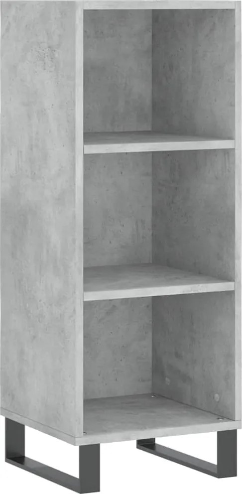 Skříň highboard betonově šedá 34,5x34x180 cm kompozitní dřevo 3199005