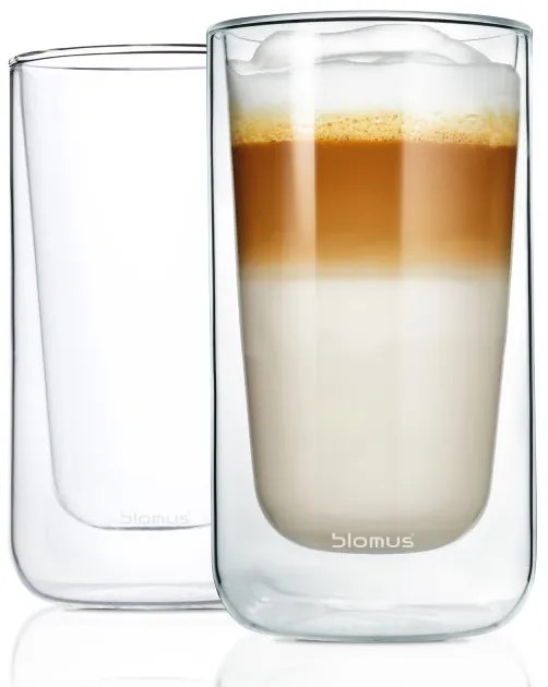 Set 2 ks termosklenic na Latte Macchiato 320ml  NERO, BLOMUS 63655