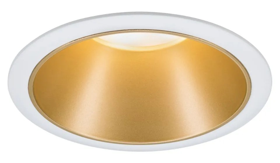 Paulmann 93406 LED Cole, set bodovek v bílo-zlaté úpravě, 3x6,5W LED 2700K tříkrokové stmívání, prům. 8,8cm, IP44