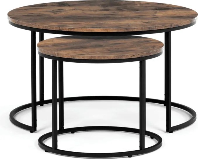 Konferenční stolek 80x80x45cm AF-3002 OLW, mdf, old wood