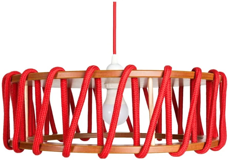 Červené stropní svítidlo EMKO Macaron, ø 45 cm