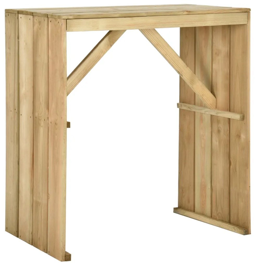 Barový stůl 100 x 60 x 110 cm impregnovaná borovice 318416