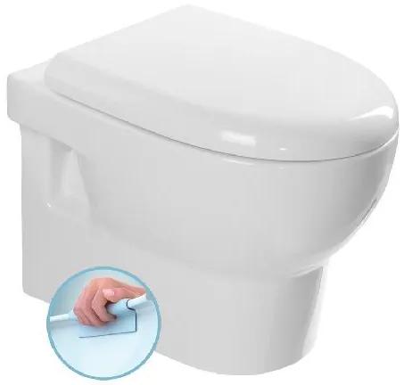 Aqualine Keramika - Závěsné WC Absolute, Rimless, bílá 10AB02002