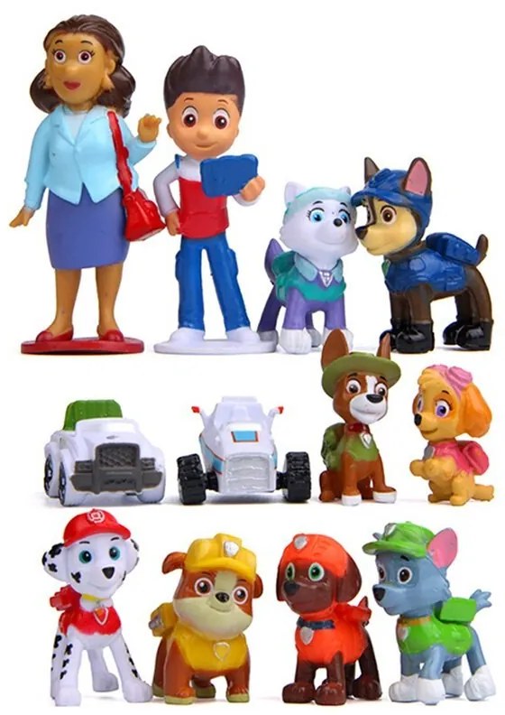 Figurky Tlapková Patrola | Paw Patrol 12 ks