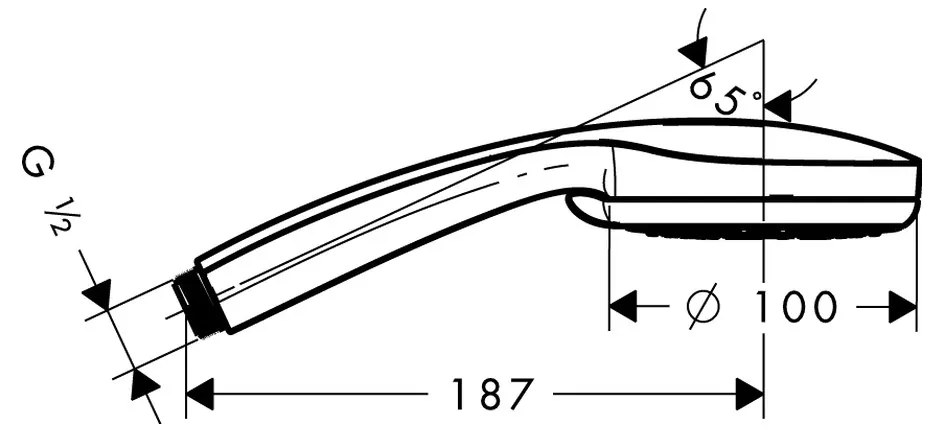 Hansgrohe Croma 100 - Ruční sprcha Multi, žlutá 28536480