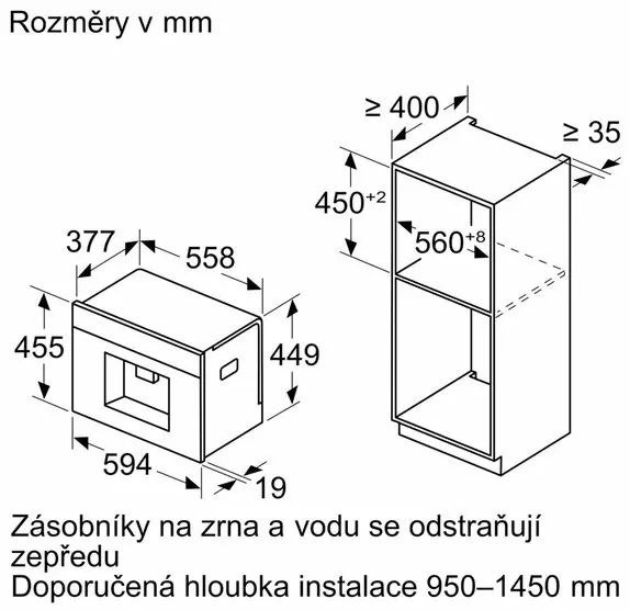 Siemens CT718L1B0 Vestavný kávovar